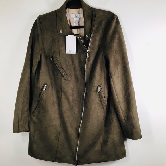 Magaschoni | Jackets & Coats | Nwt Magaschoni Medium Olive Green Jacket ...